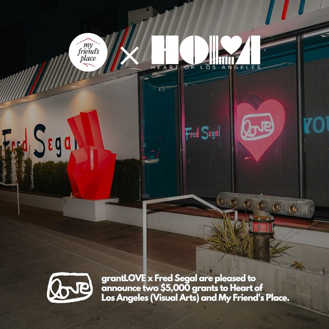 Announcing two grantLOVE x Fred Segal $5,000 grants